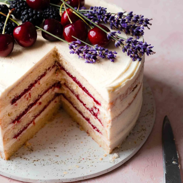 Fresh Cherry Cake Recipe From Scratch - Also The Crumbs Please
